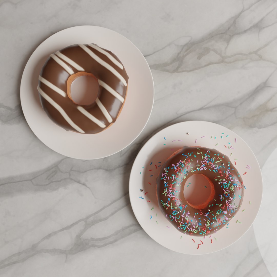 3D Donuts Coffee - TurboSquid 1568295
