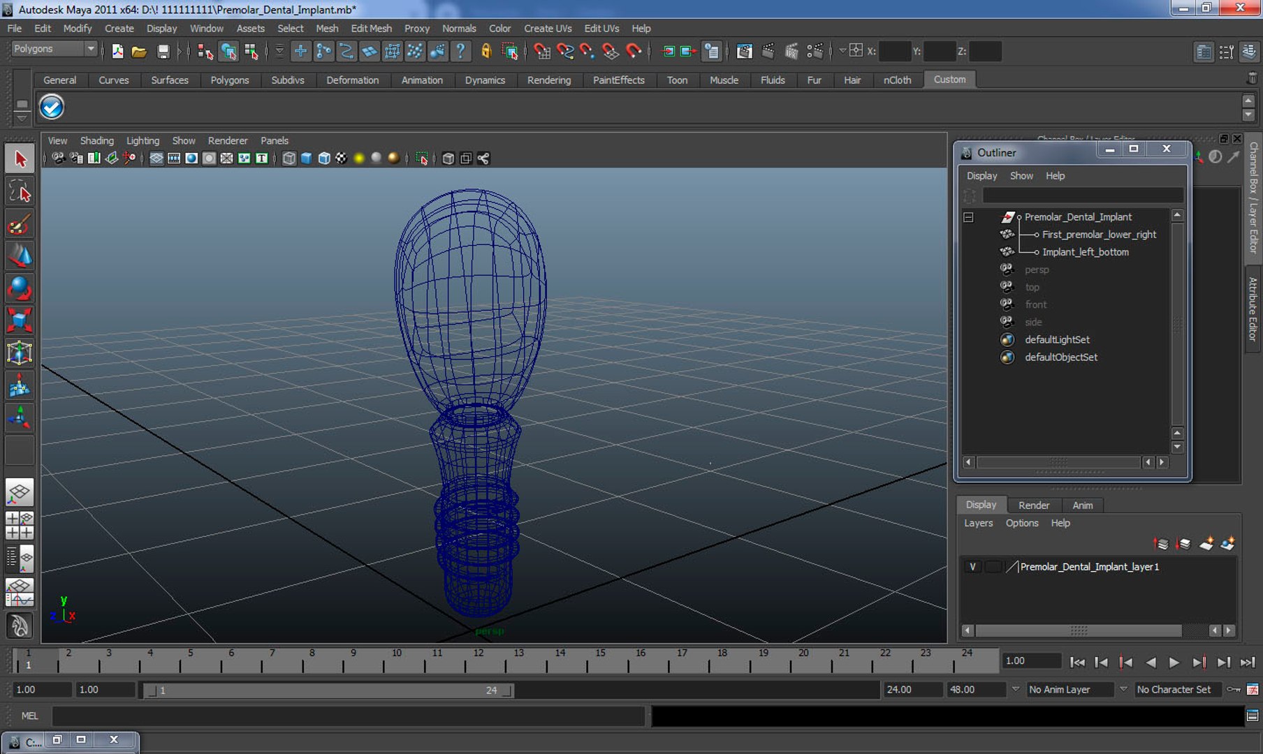 3D Model Premolar Dental Implant - TurboSquid 1428831