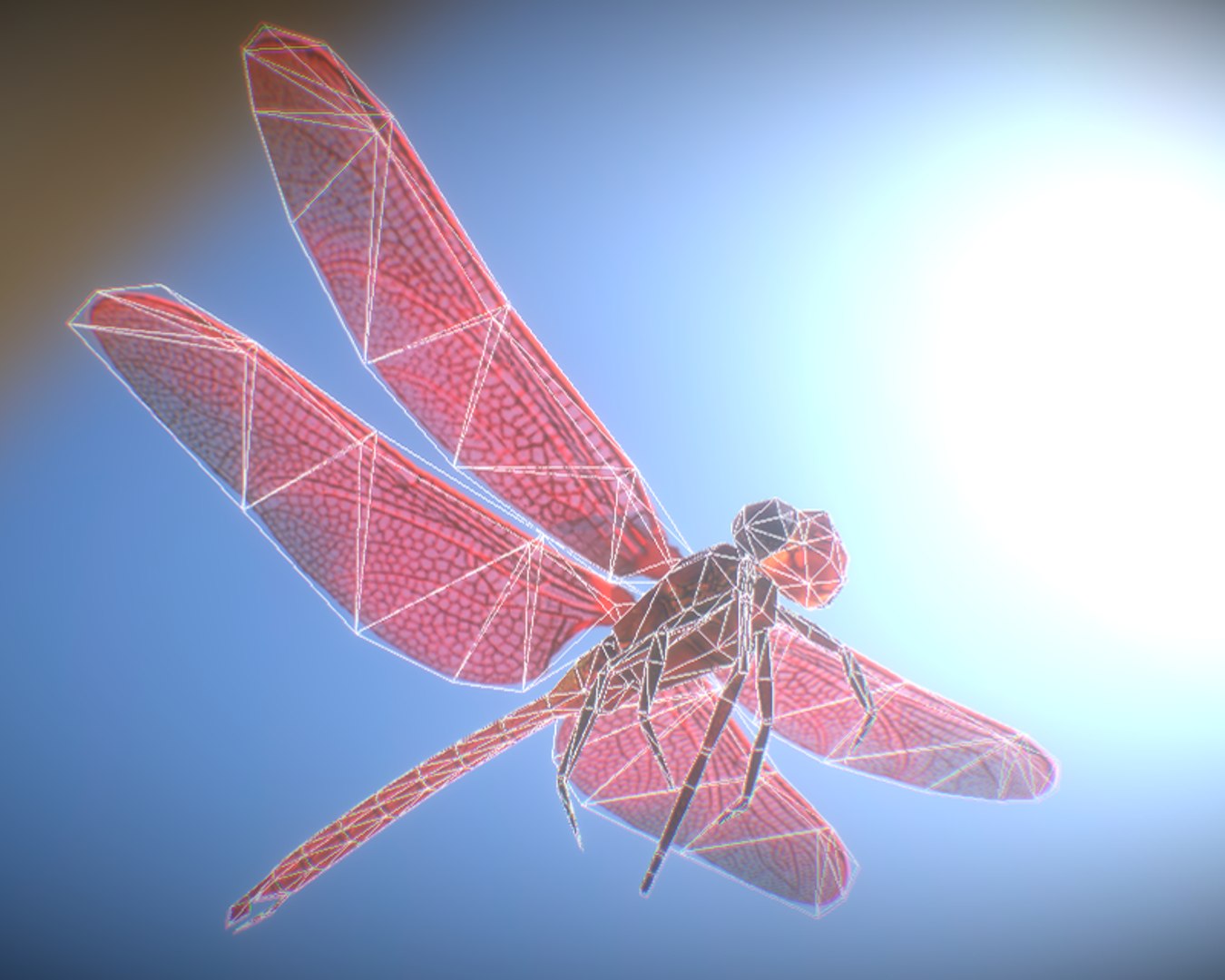 Dragonfly 01 3d Model