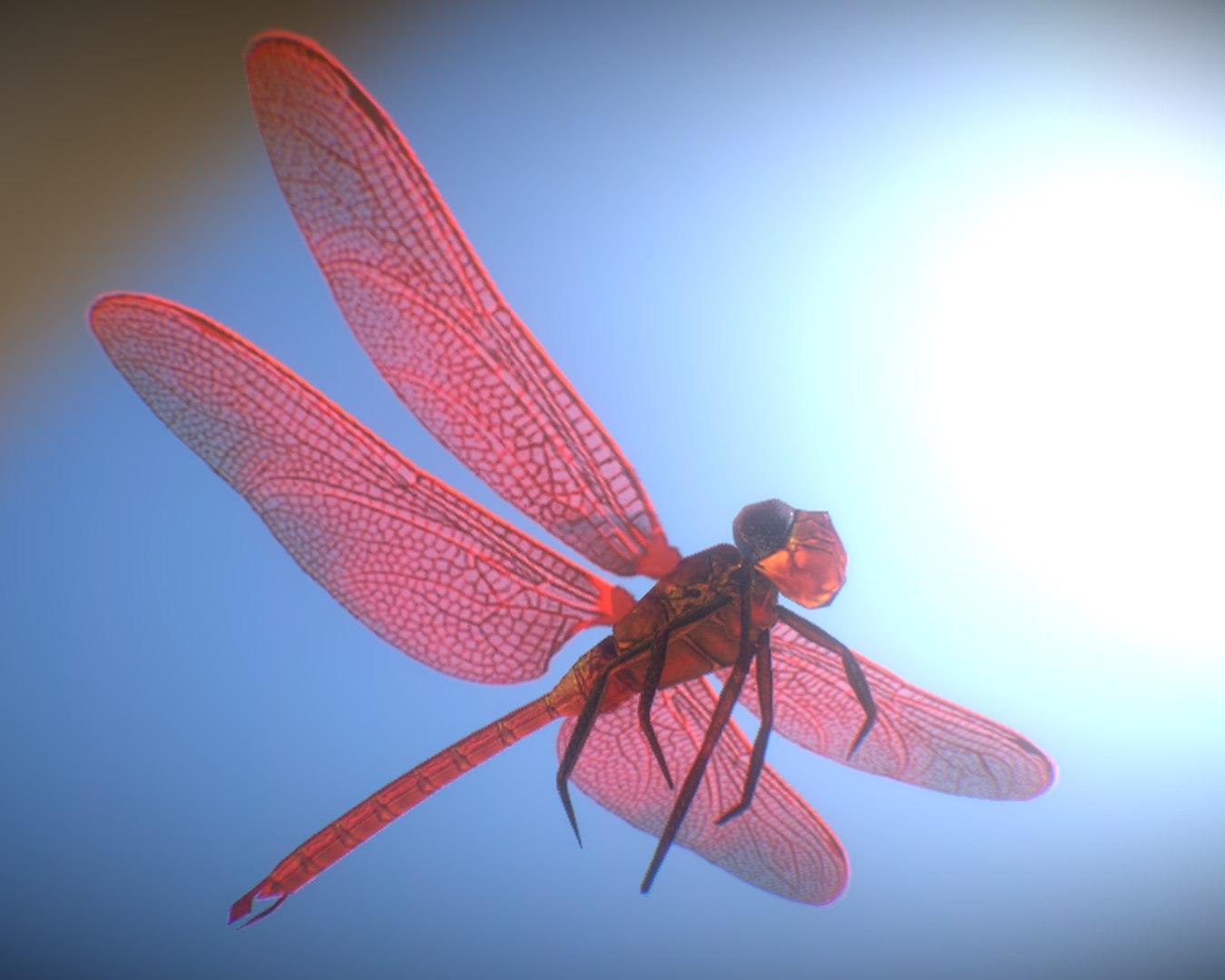Dragonfly 01 3d Model