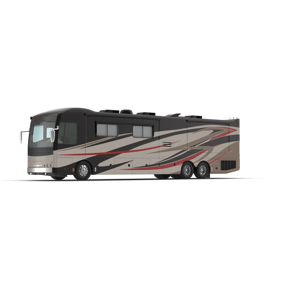 3D модель Американский автомобиль для отдыха RV Simple Inter ...