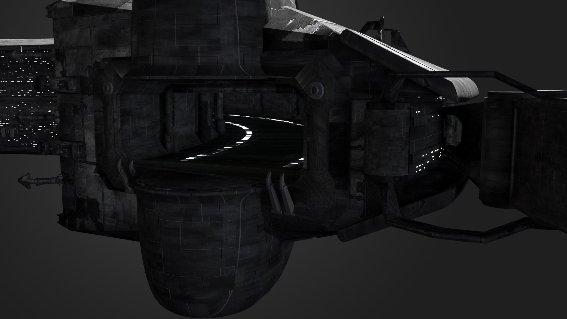 Lucrehulk-class Battleship Capital Ship 3D Model - TurboSquid 1646889