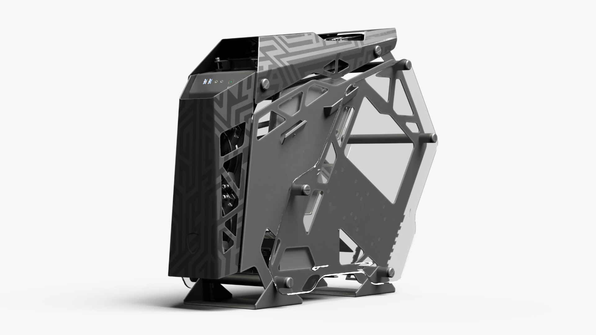 Modern Gaming PC Case Empty 3D Model - TurboSquid 2270111