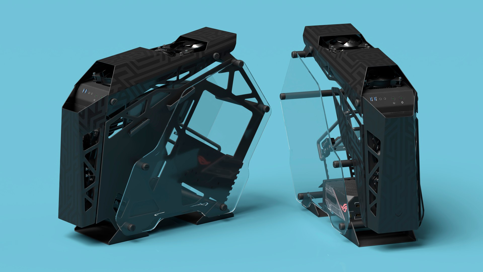 Modern Gaming PC Case Empty 3D Model - TurboSquid 2270111