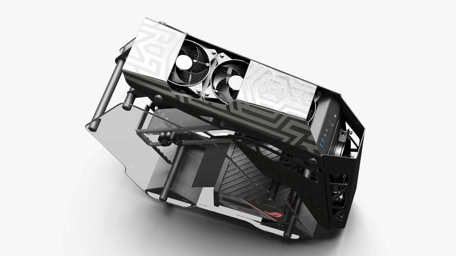 Modern Gaming PC Case Empty 3D Model - TurboSquid 2270111