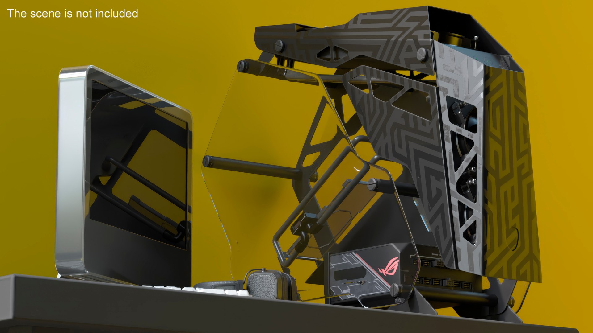 Modern Gaming PC Case Empty 3D Model - TurboSquid 2270111