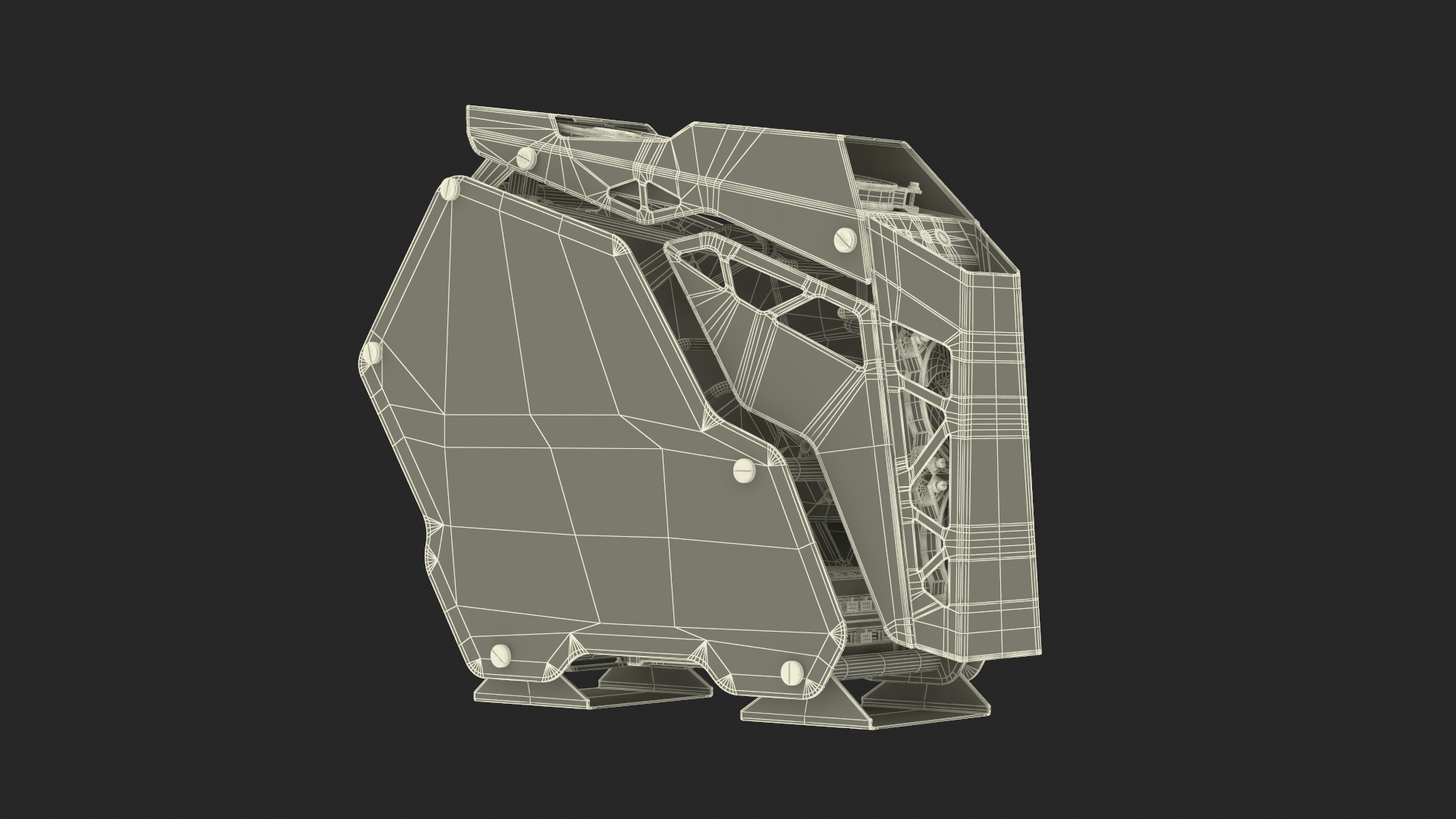 Modern Gaming PC Case Empty 3D Model - TurboSquid 2270111