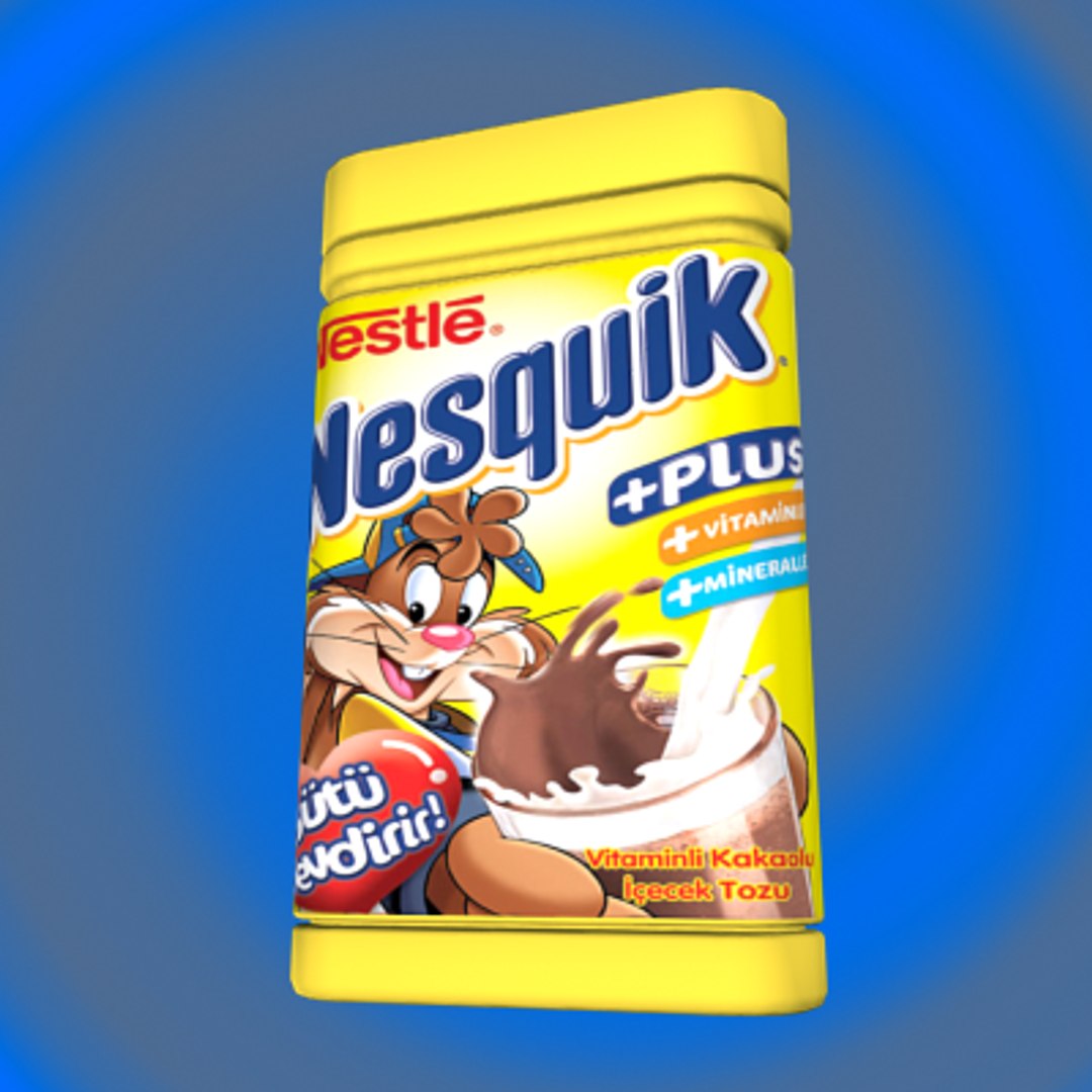 3d Model Yellow Cereal Box