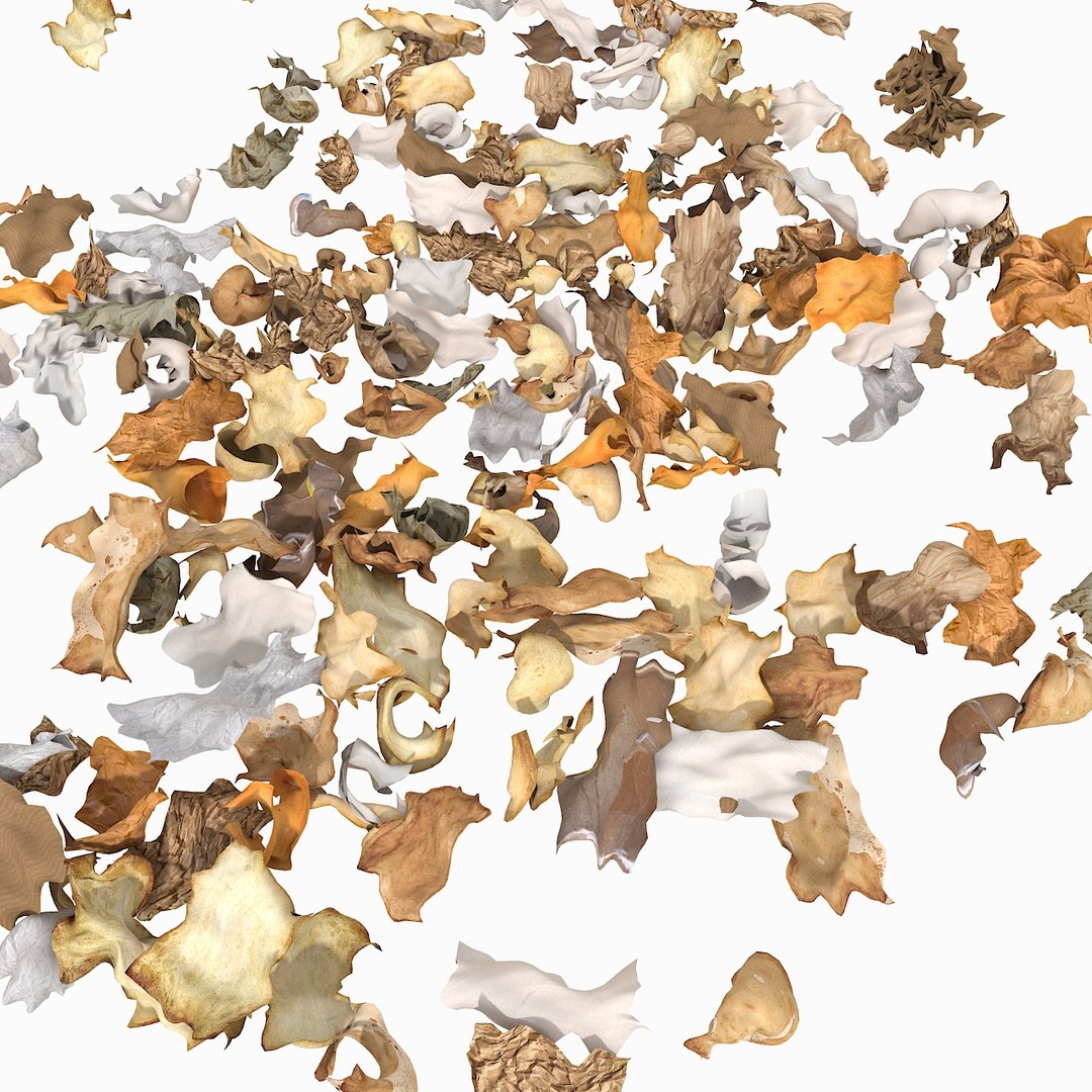 3d Model Paper Trash Rubbish