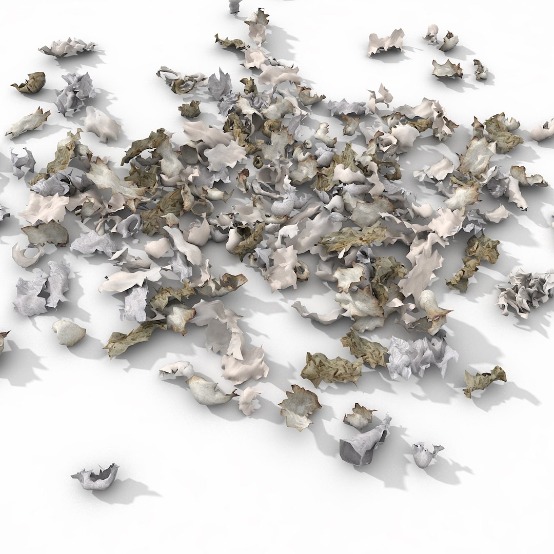 3d Model Paper Trash Rubbish