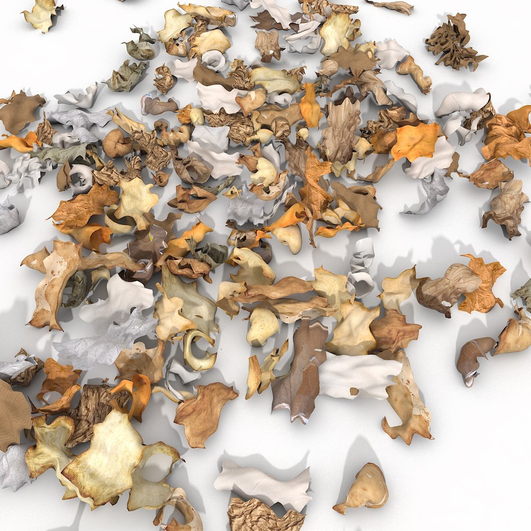 3d Model Paper Trash Rubbish