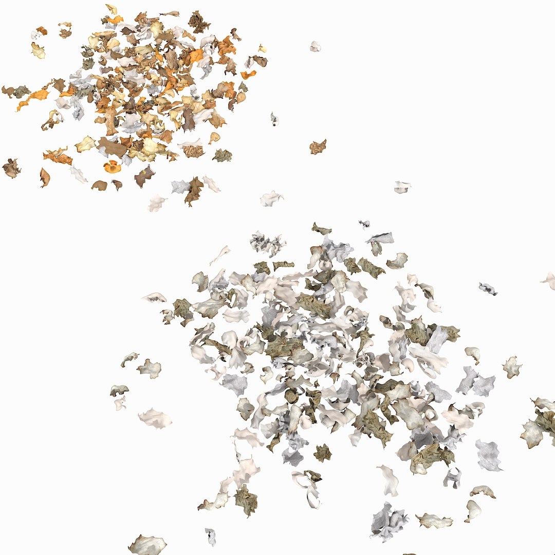 3d Model Paper Trash Rubbish