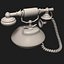3d vintage telephone
