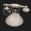 3d vintage telephone