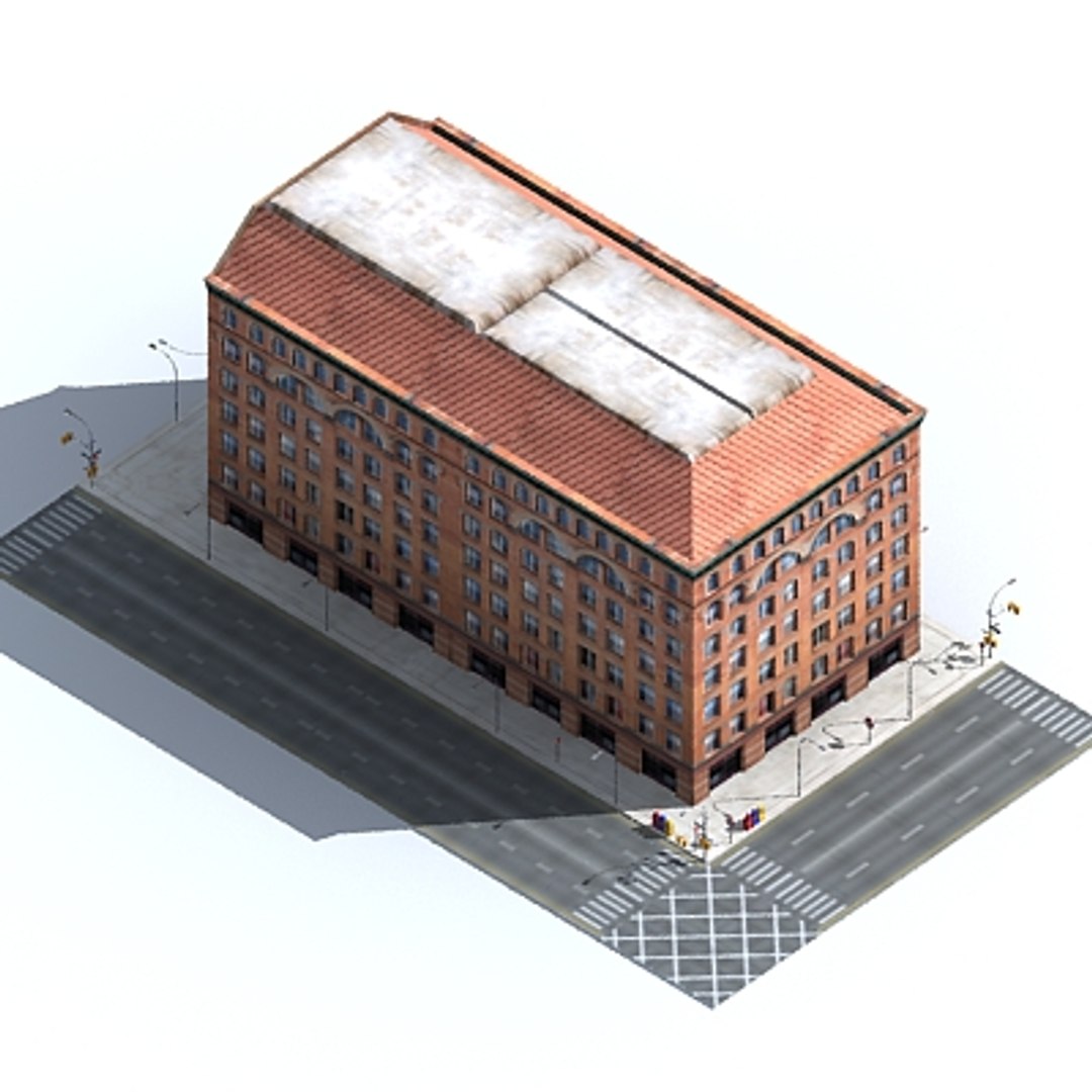 3d City Street Model