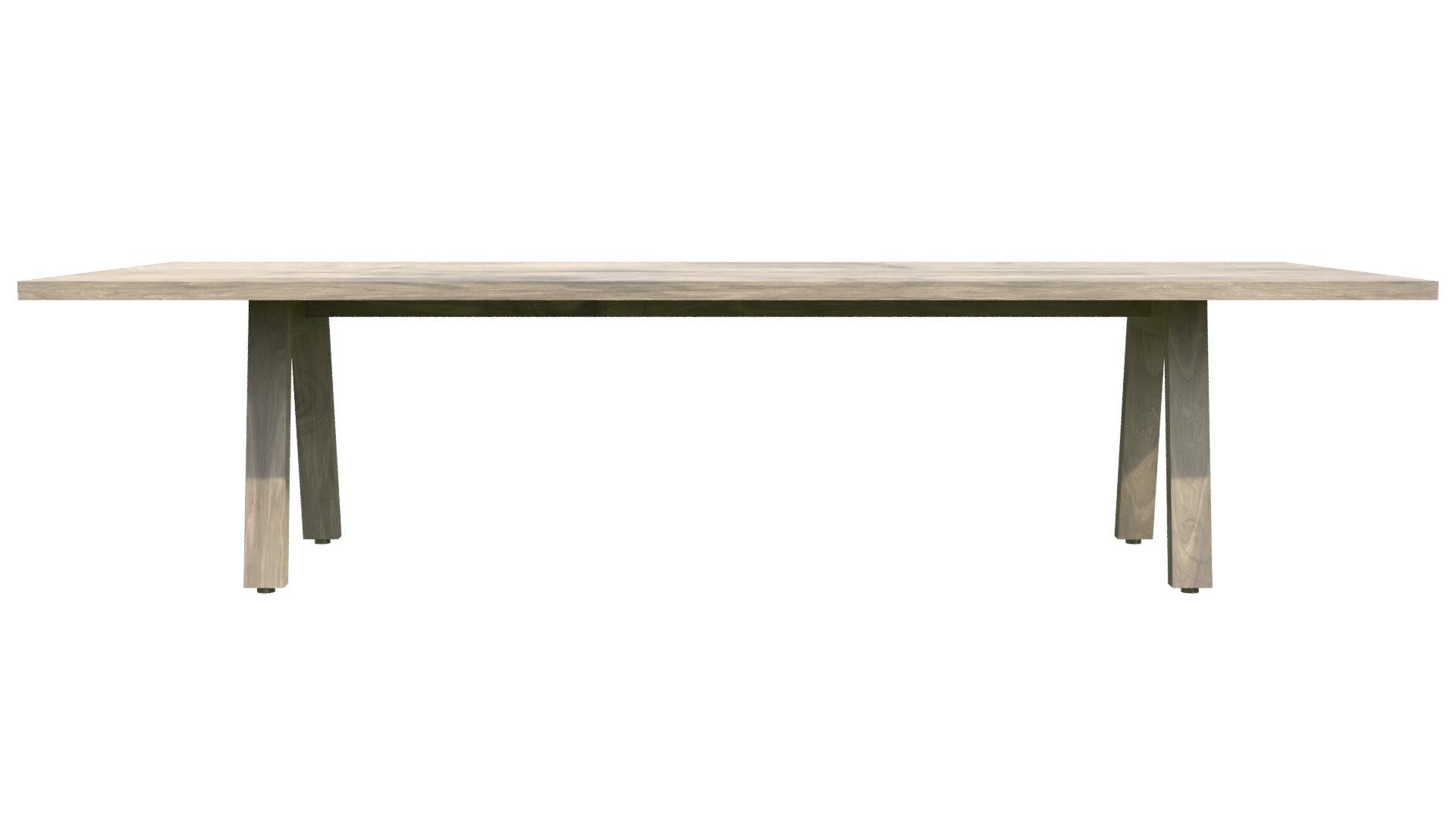 3D Broad Communal Table Large - TurboSquid 2107245