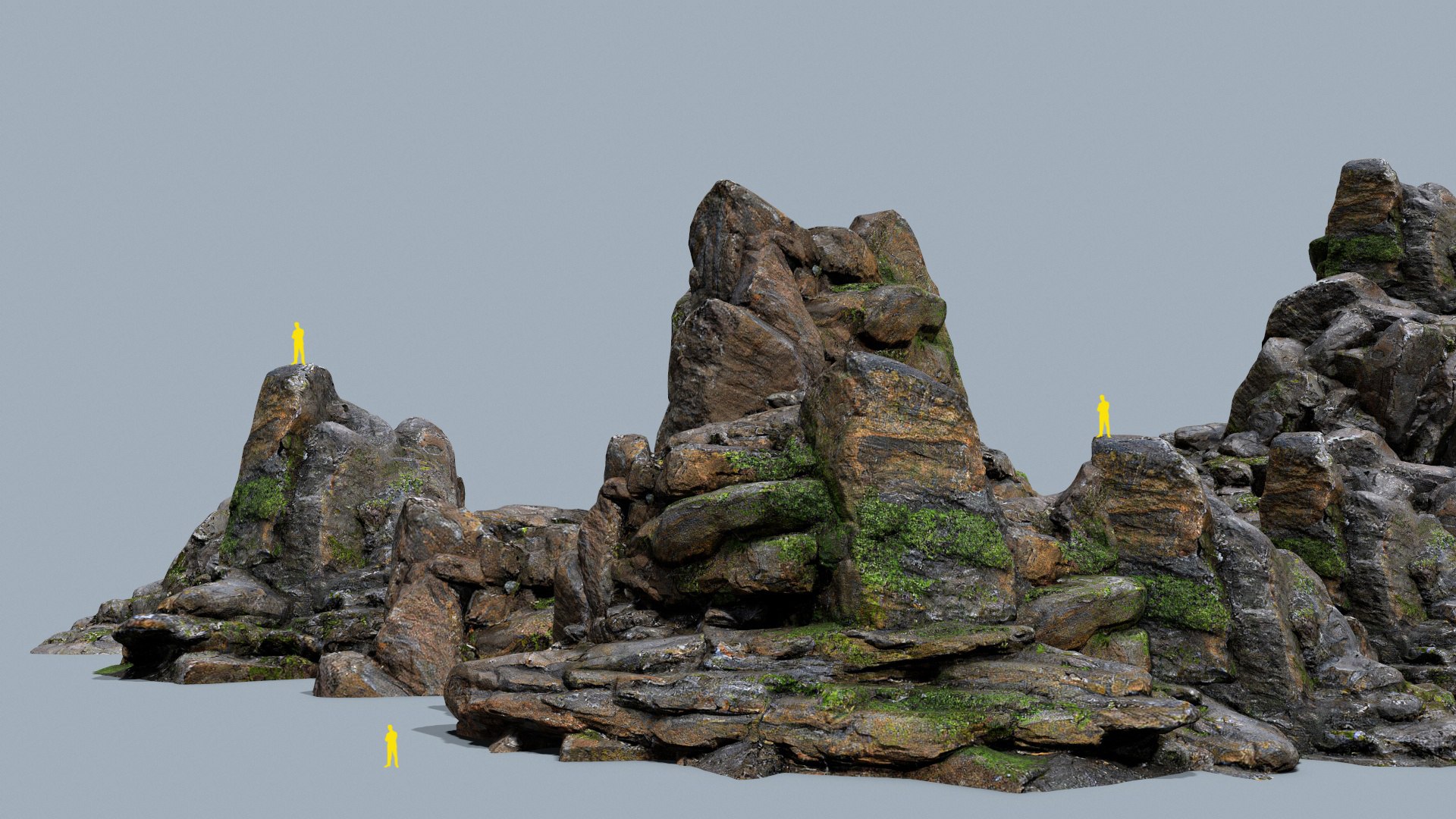 Cliff Rocks 3D Model - TurboSquid 2209276