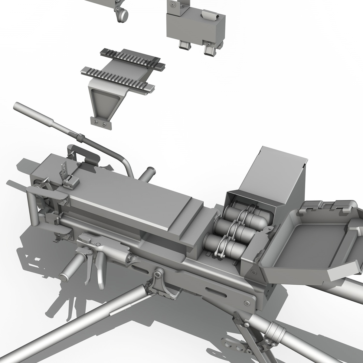 maya gmg 40mm grenades weapon
