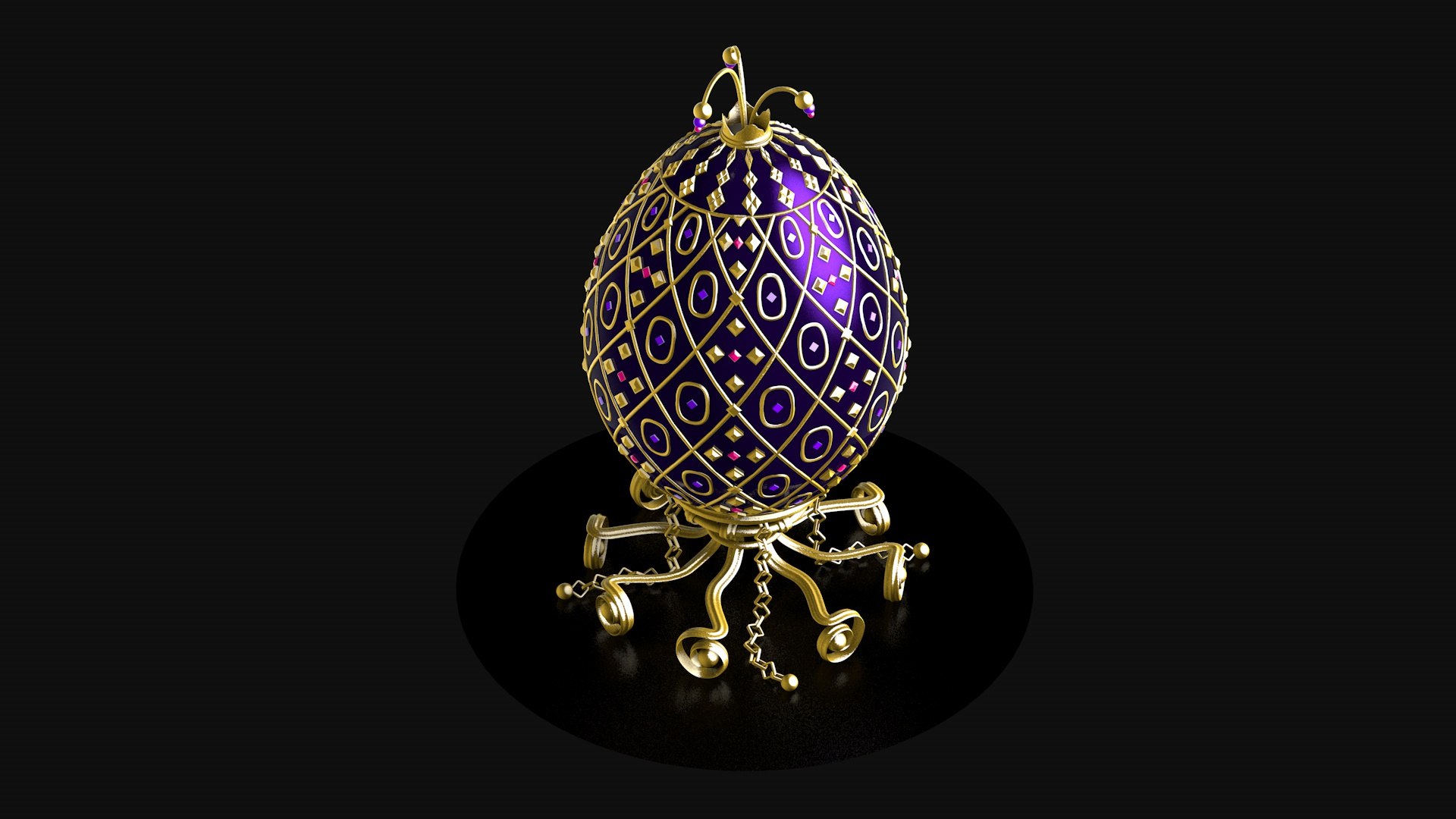 3D Egg FABERGE R8 - TurboSquid 2345226