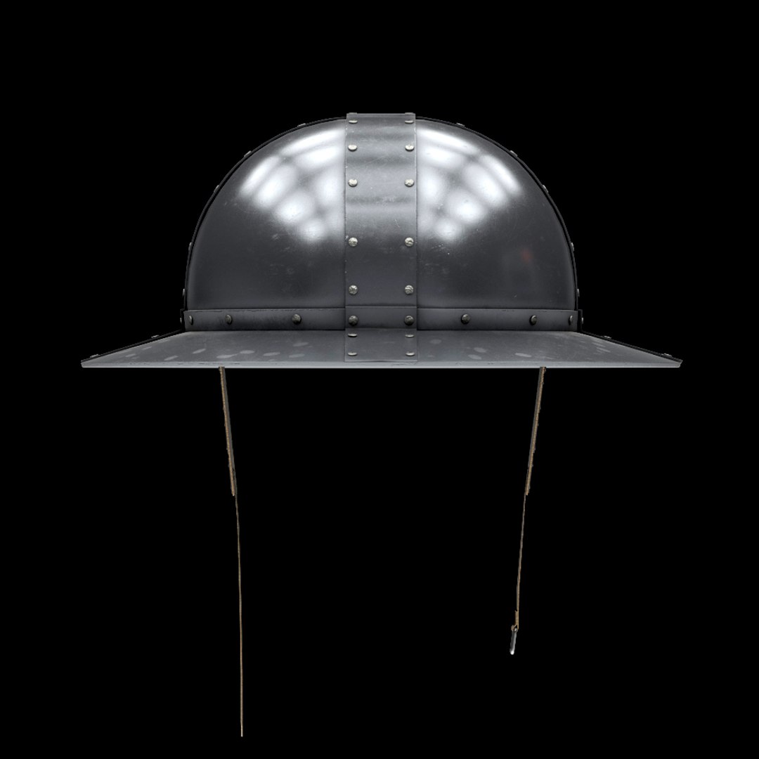 3D Medieval Knight Kettle Hat - TurboSquid 1173839