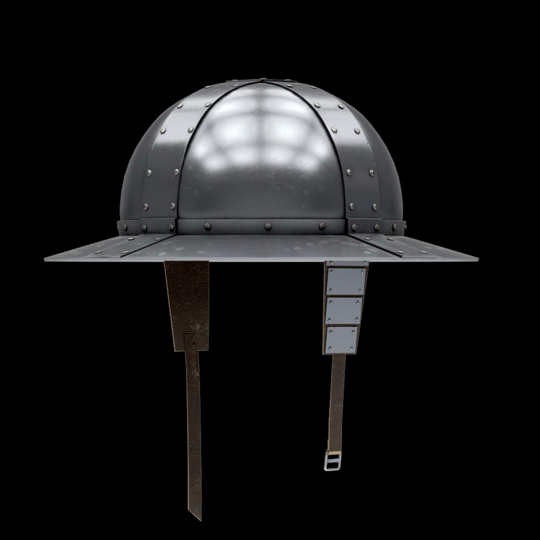 3D Medieval Knight Kettle Hat - TurboSquid 1173839