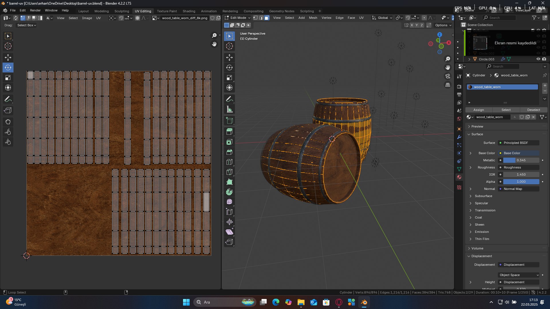 3D Barrel-uv - TurboSquid 2380143