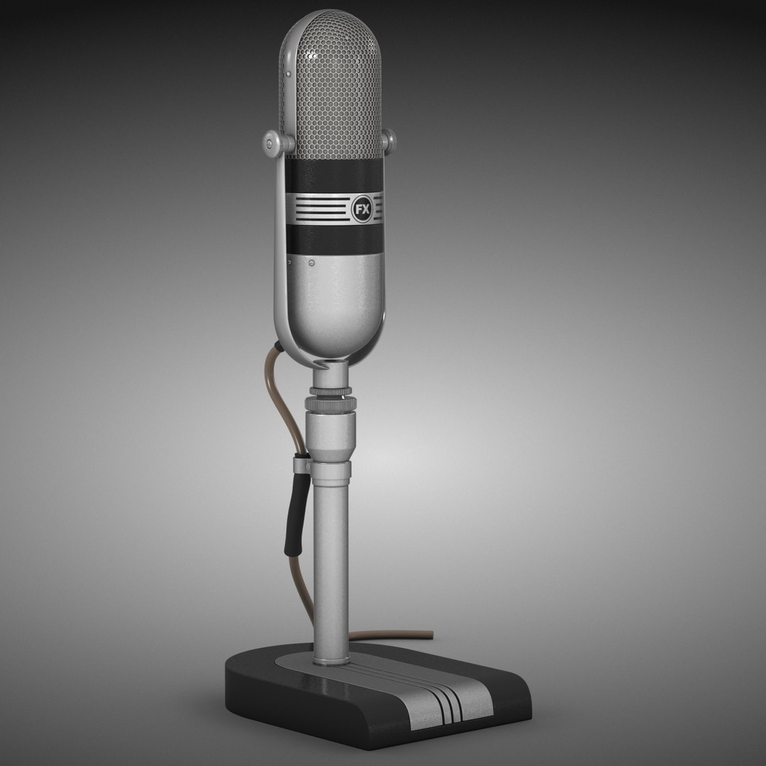 Microphone Rca 77dx 3d Model