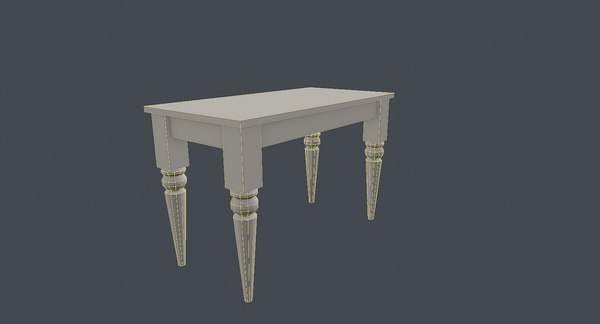 3D old table model - TurboSquid 1250421