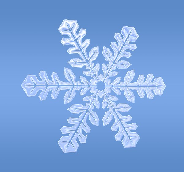 Snowflake snow flake 3D model - TurboSquid 1485823