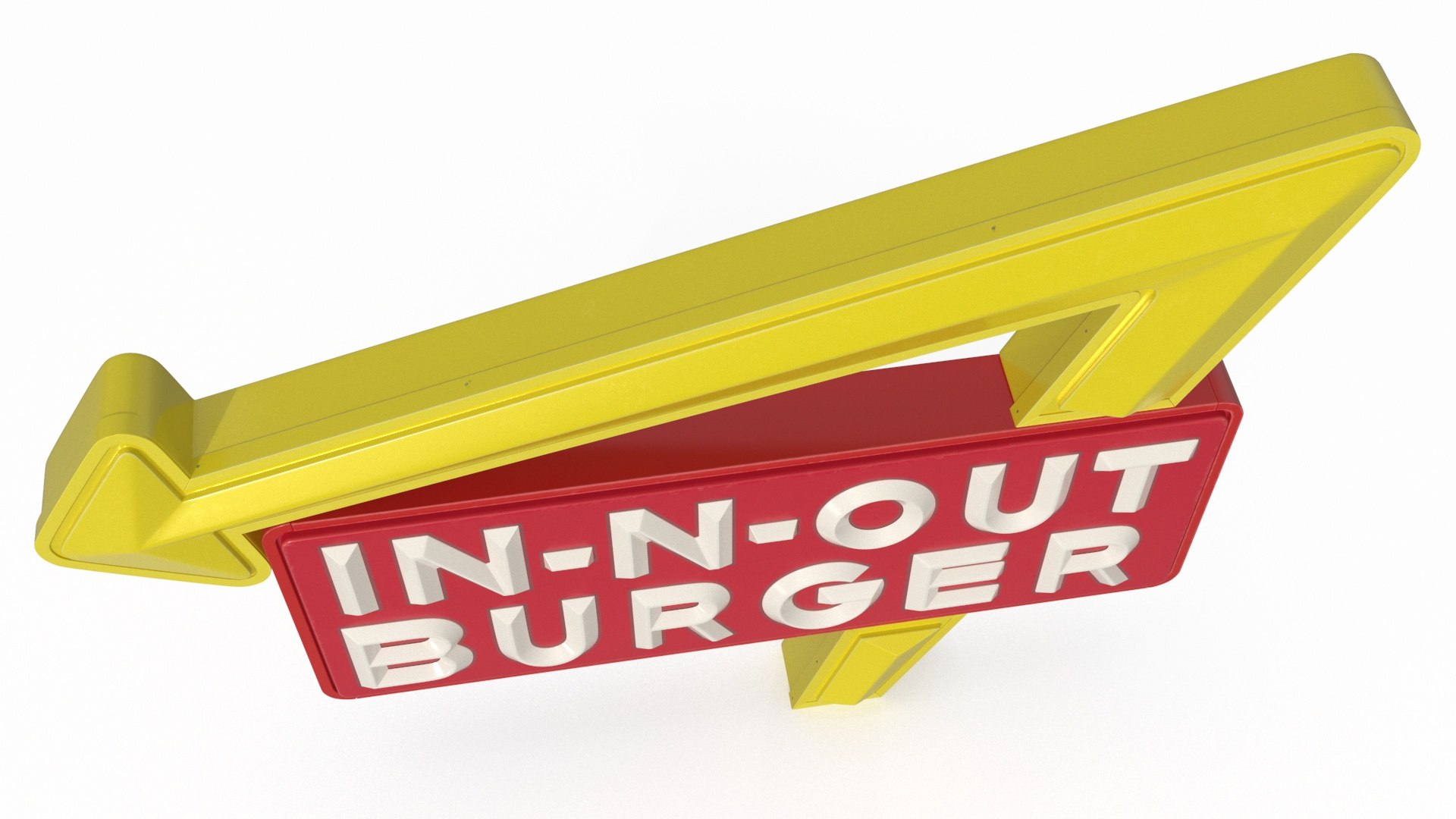 In N Out Burger Sign 3D Model - TurboSquid 2278817