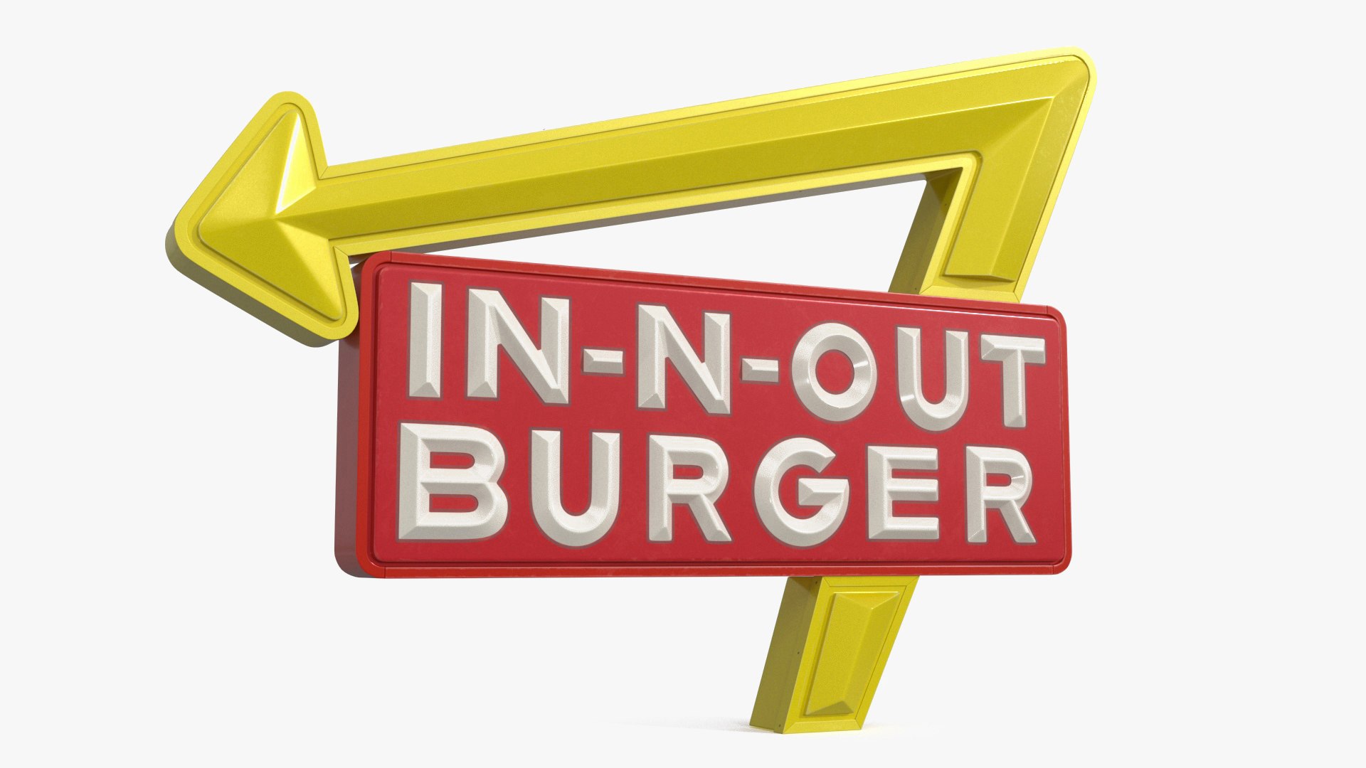 In N Out Burger Sign 3D Model - TurboSquid 2278817