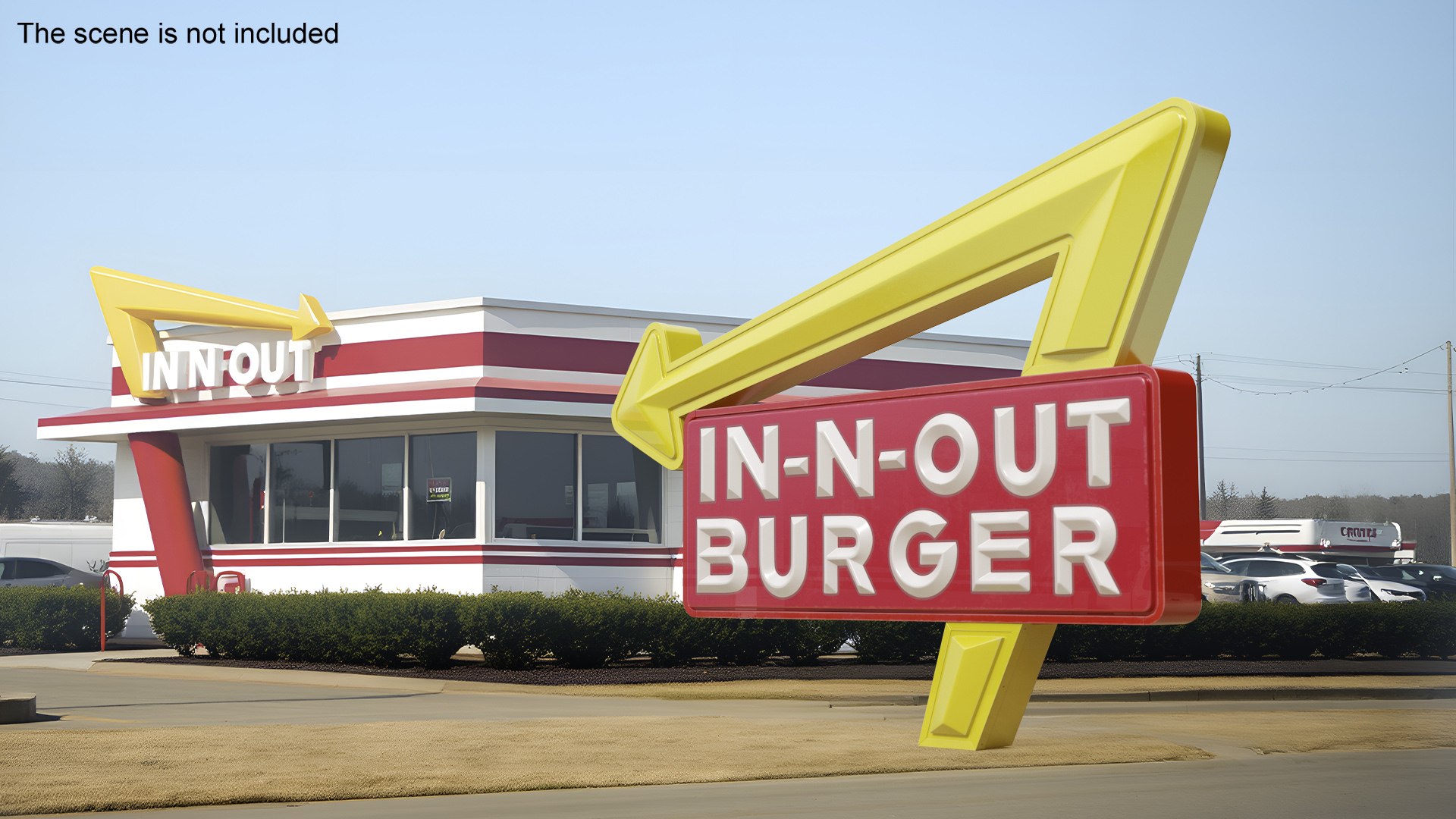 In N Out Burger Sign 3D Model - TurboSquid 2278817