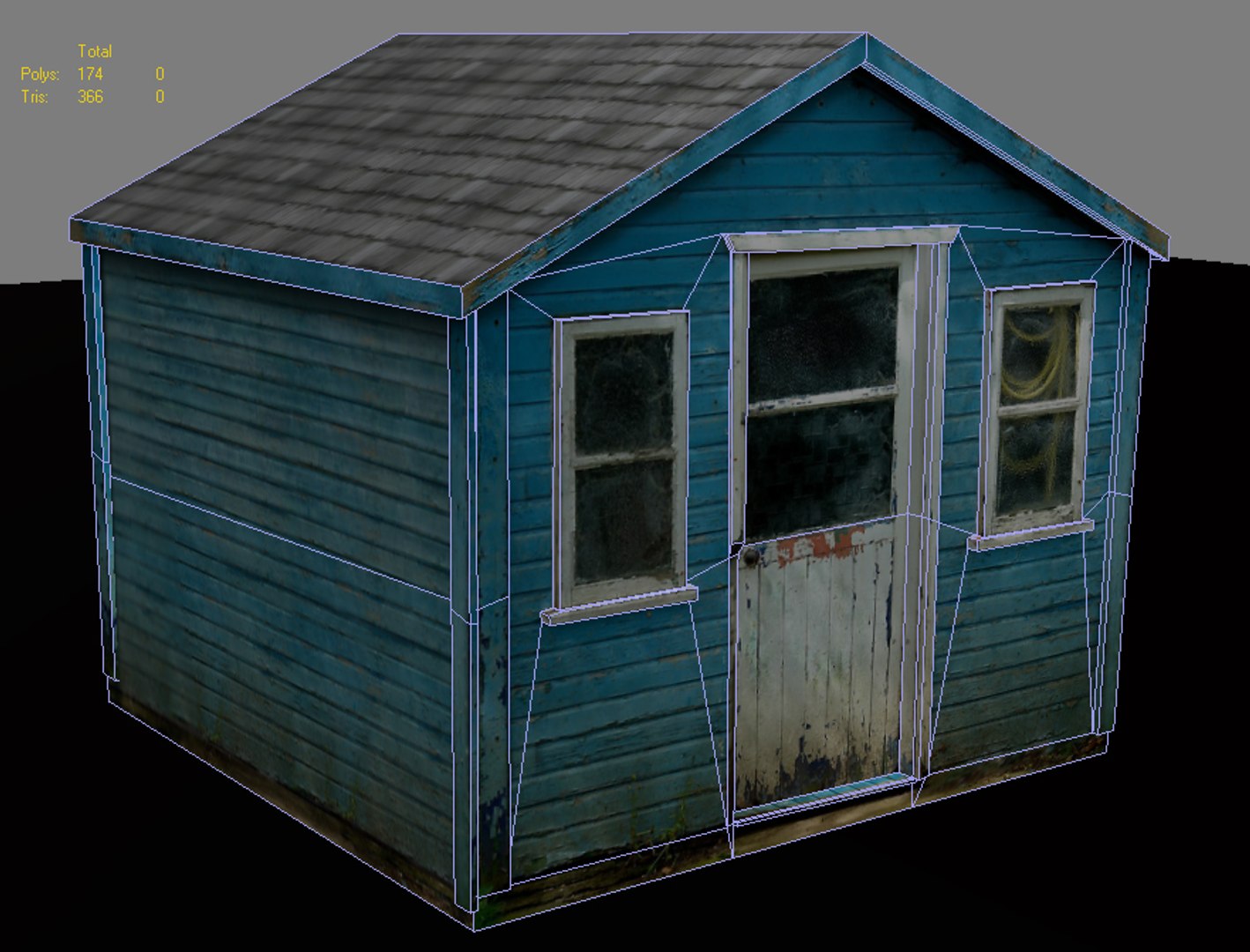 3d realistic shack