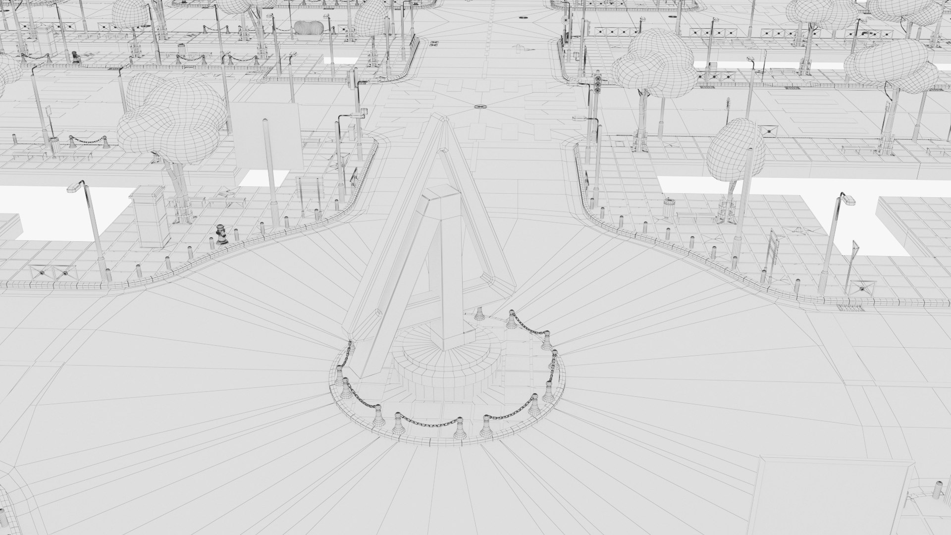 Cartoon road 3D model - TurboSquid 2101456