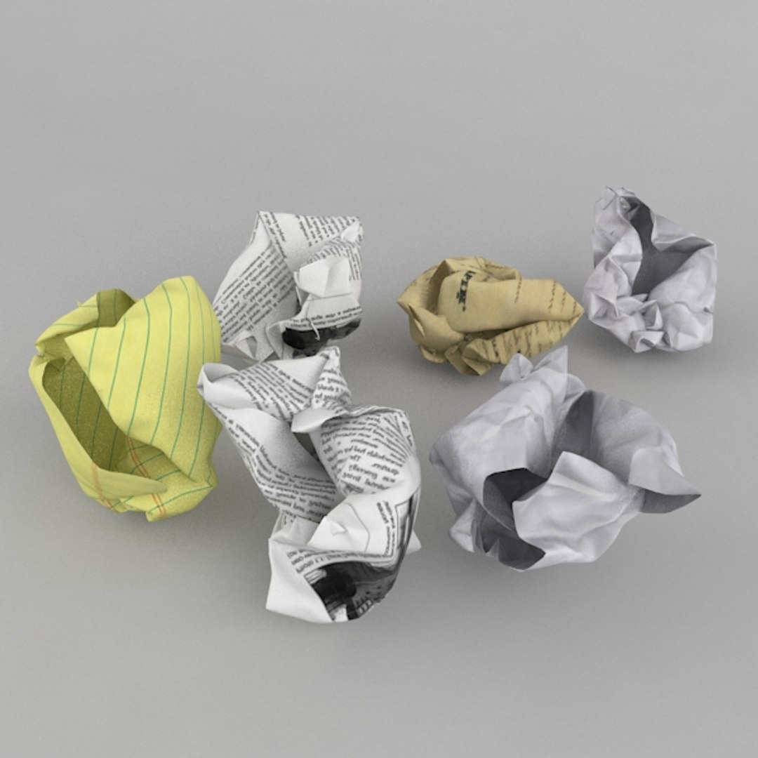 Waste Paper Basket 3d Model