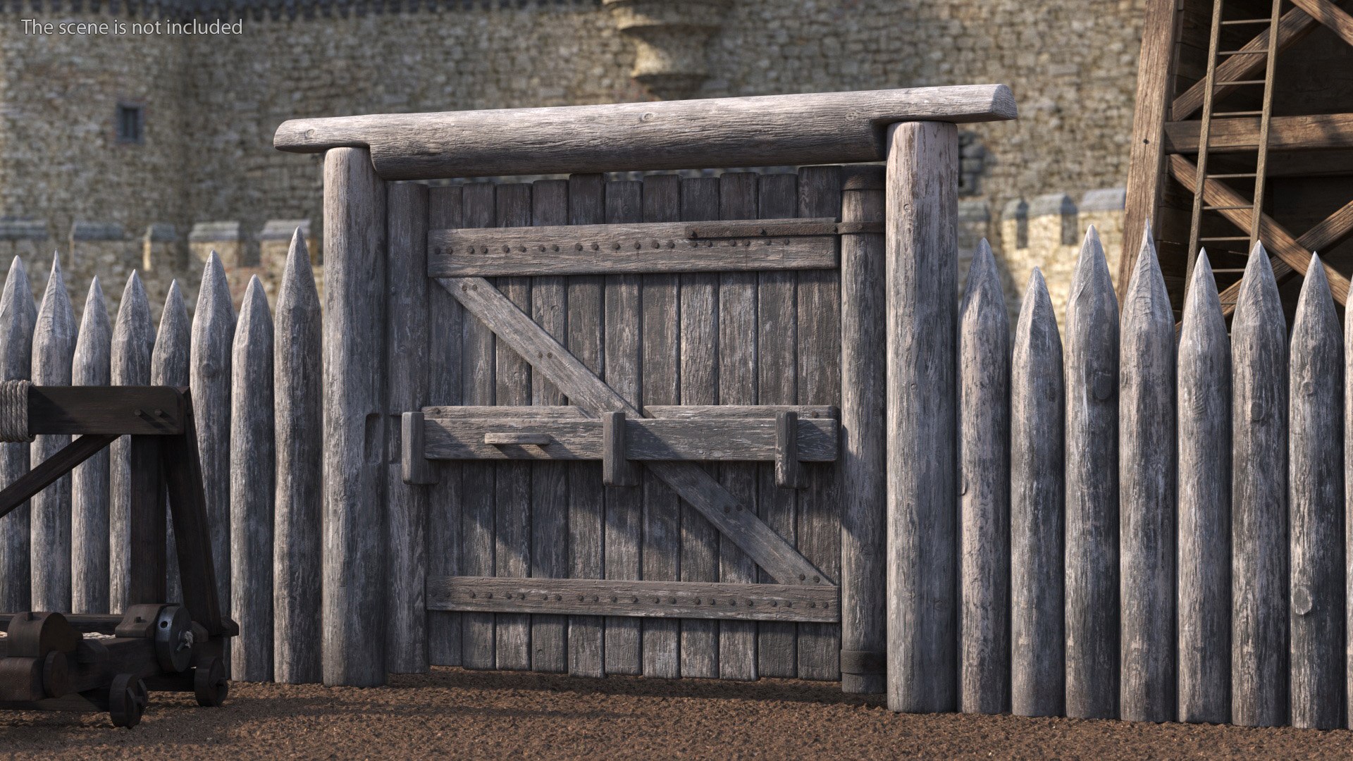 Old Faded Gate 3D Model - TurboSquid 2351952