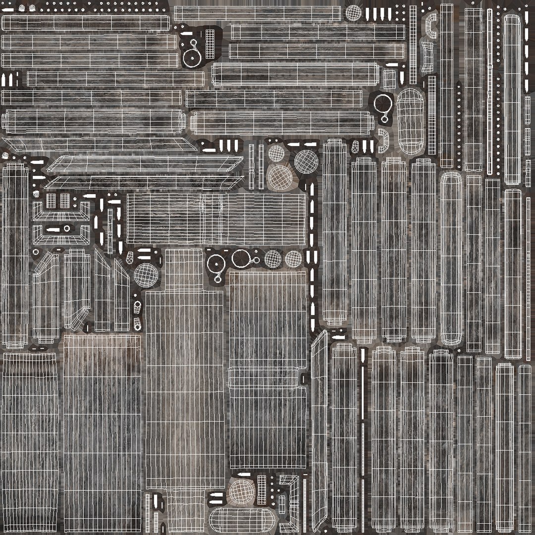 Old Faded Gate 3D Model - TurboSquid 2351952