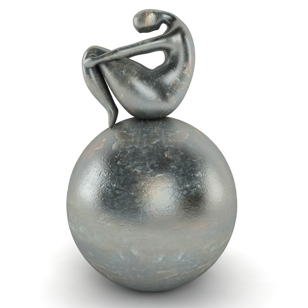 3d figure resting sphere model