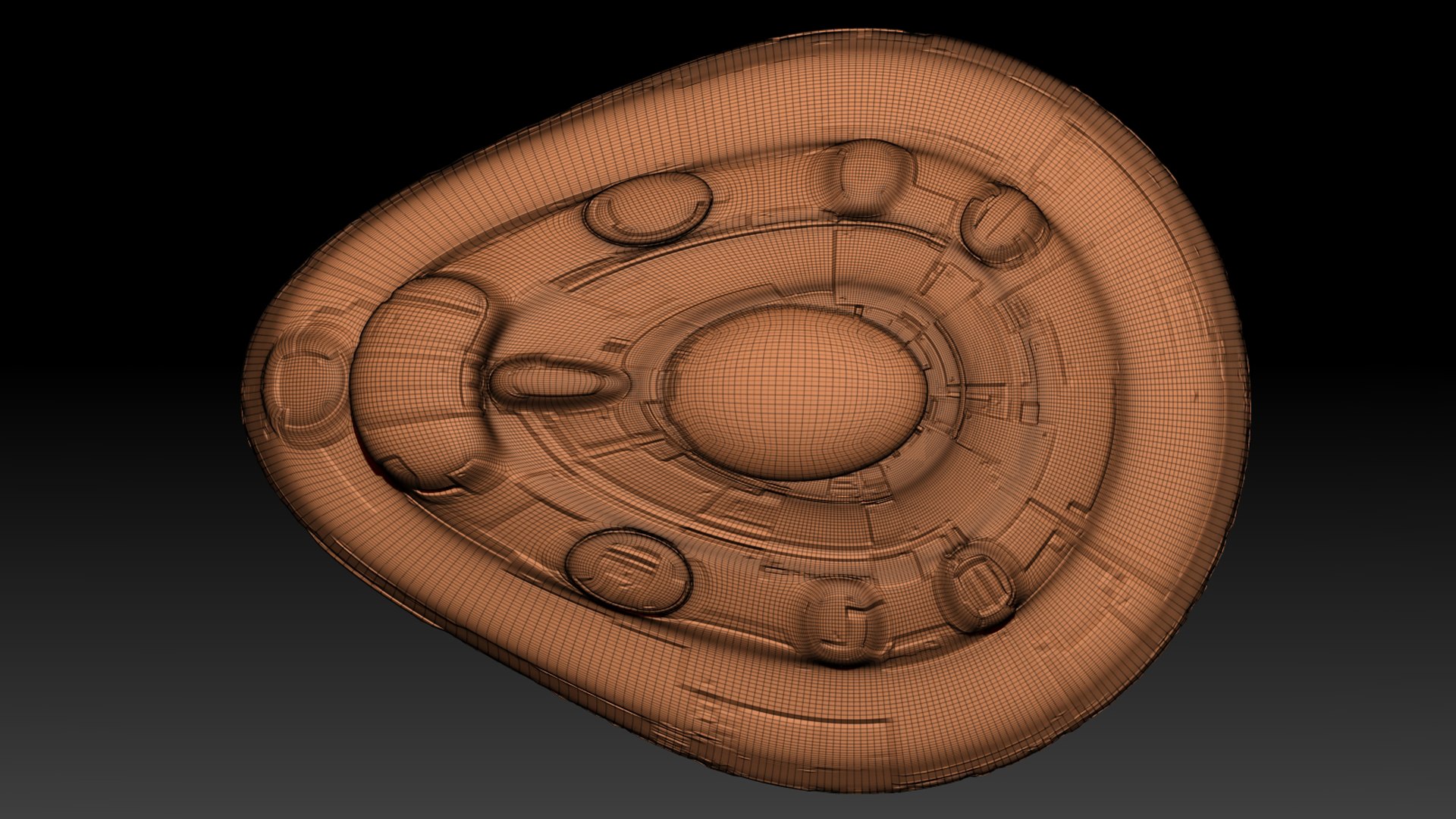 Alien Ship 3D Model - TurboSquid 2220355