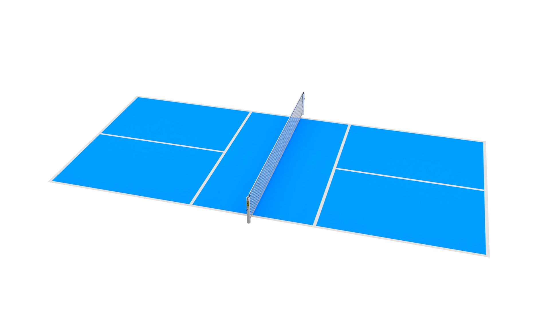 Pickleball Court 3D Model - TurboSquid 2365450