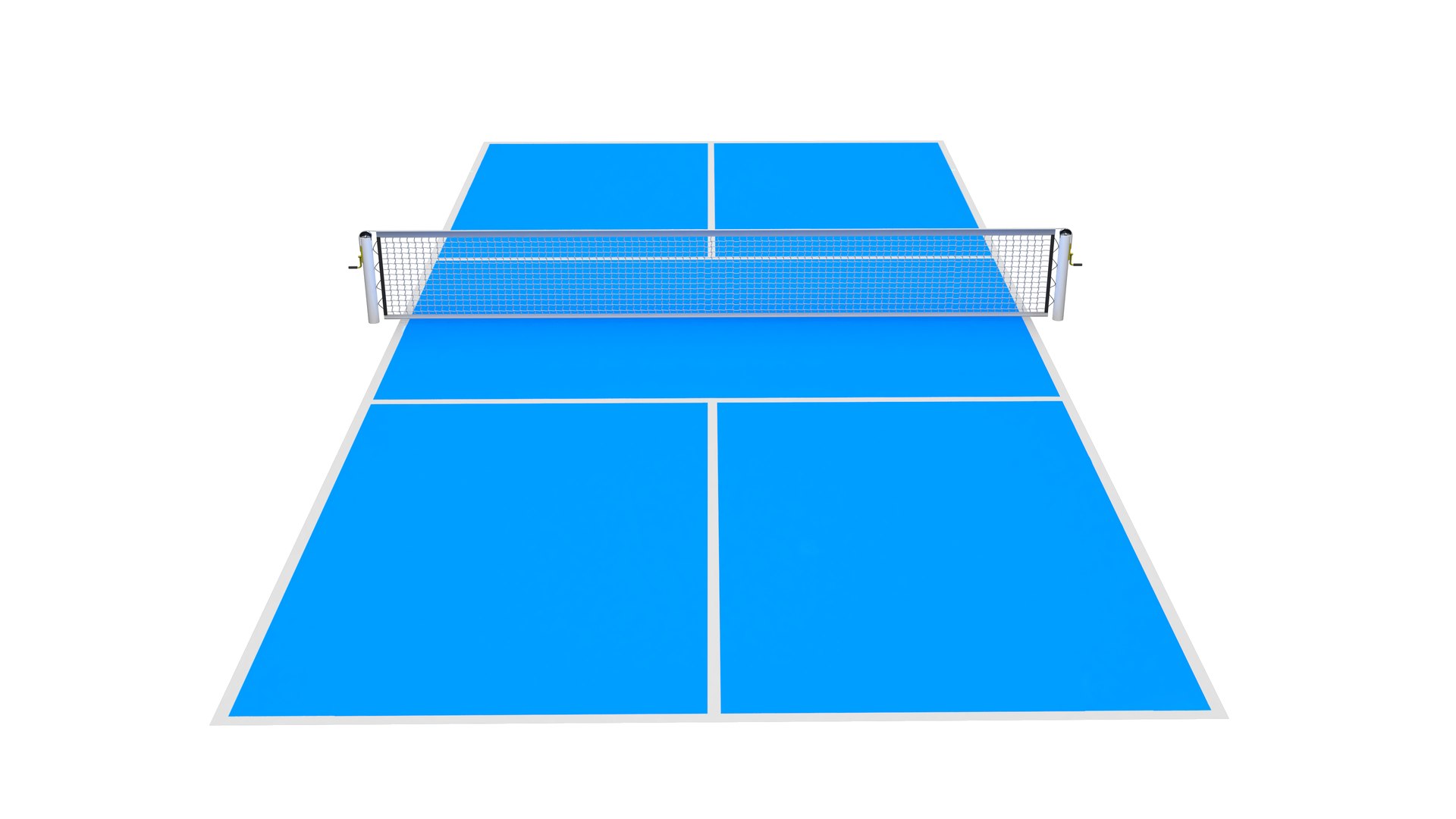 Pickleball Court 3D Model - TurboSquid 2365450