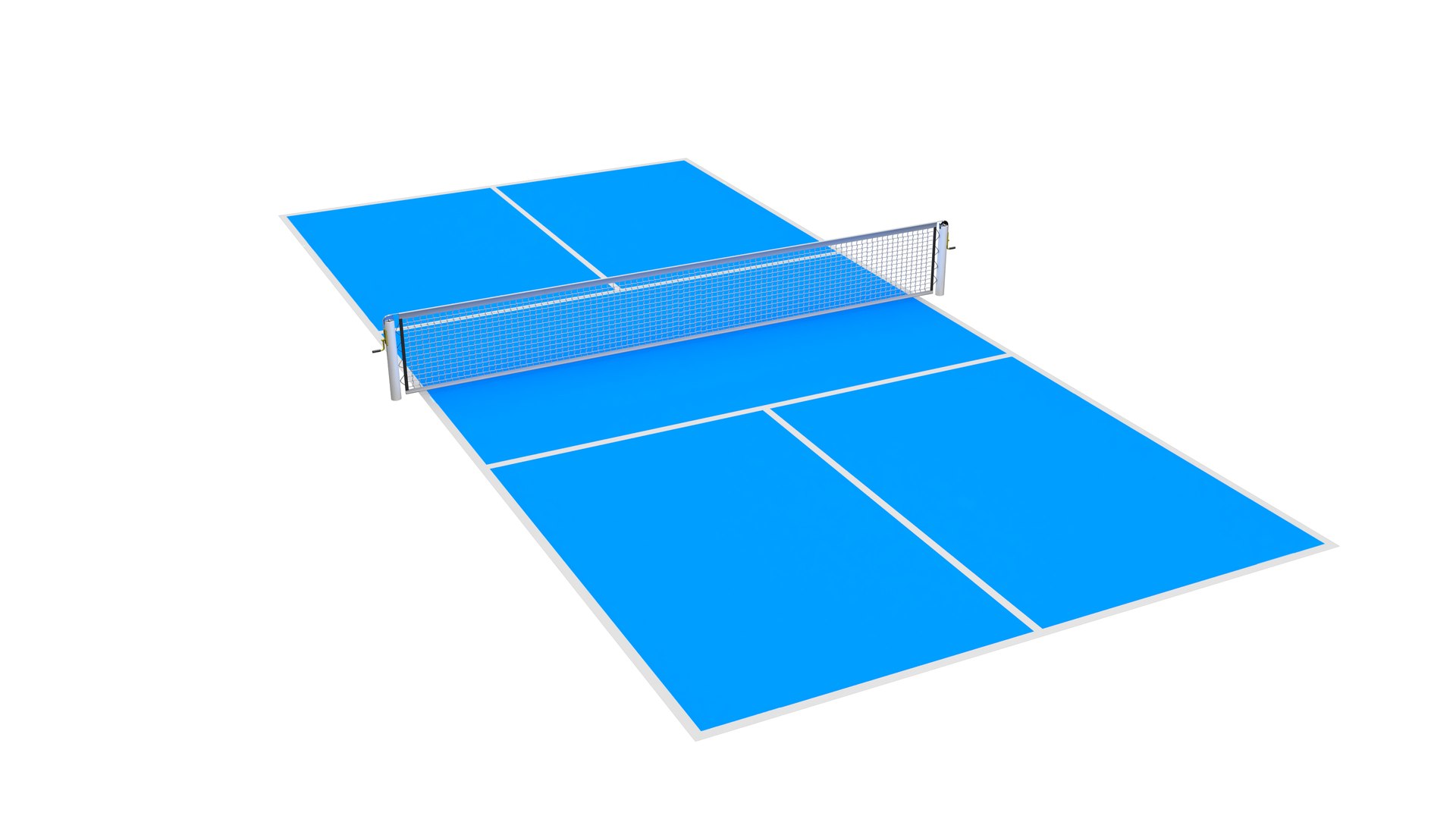 Pickleball Court 3D Model - TurboSquid 2365450