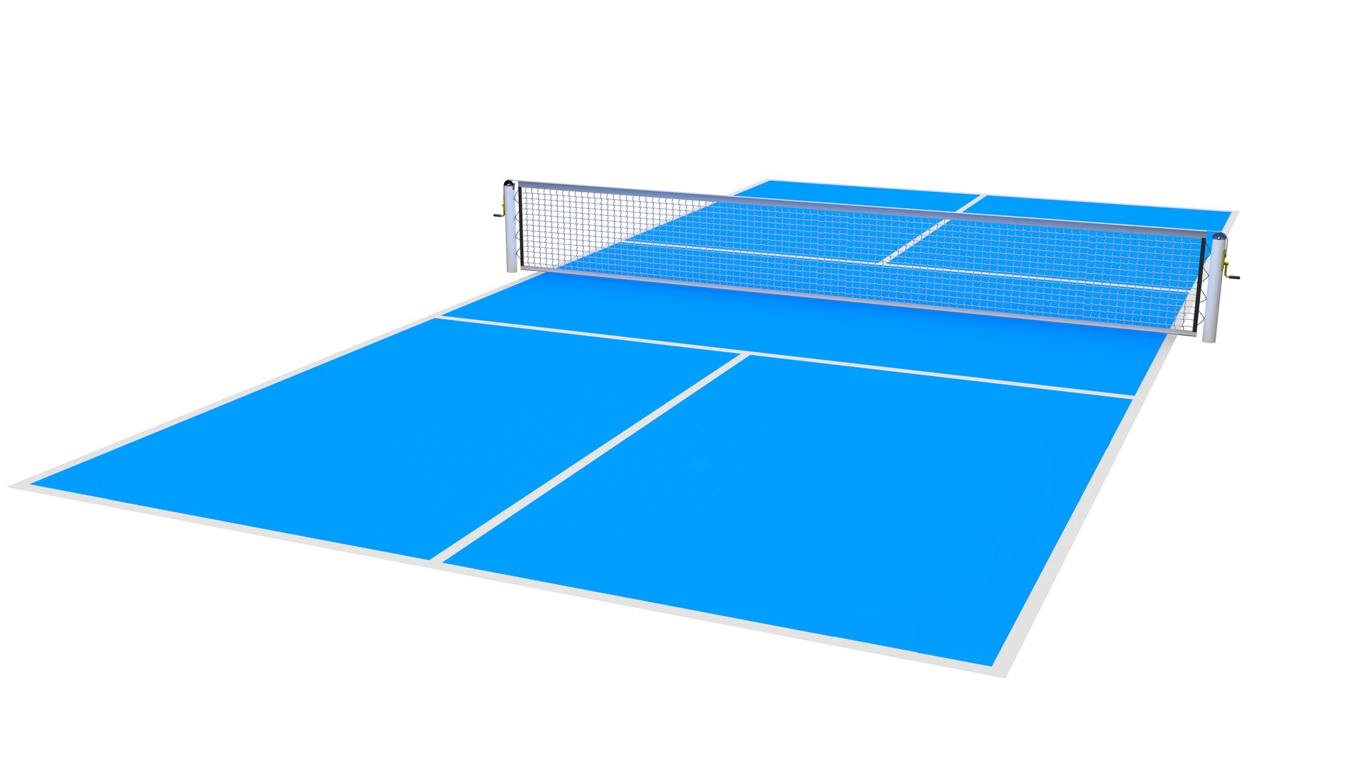 Pickleball Court 3D Model - TurboSquid 2365450
