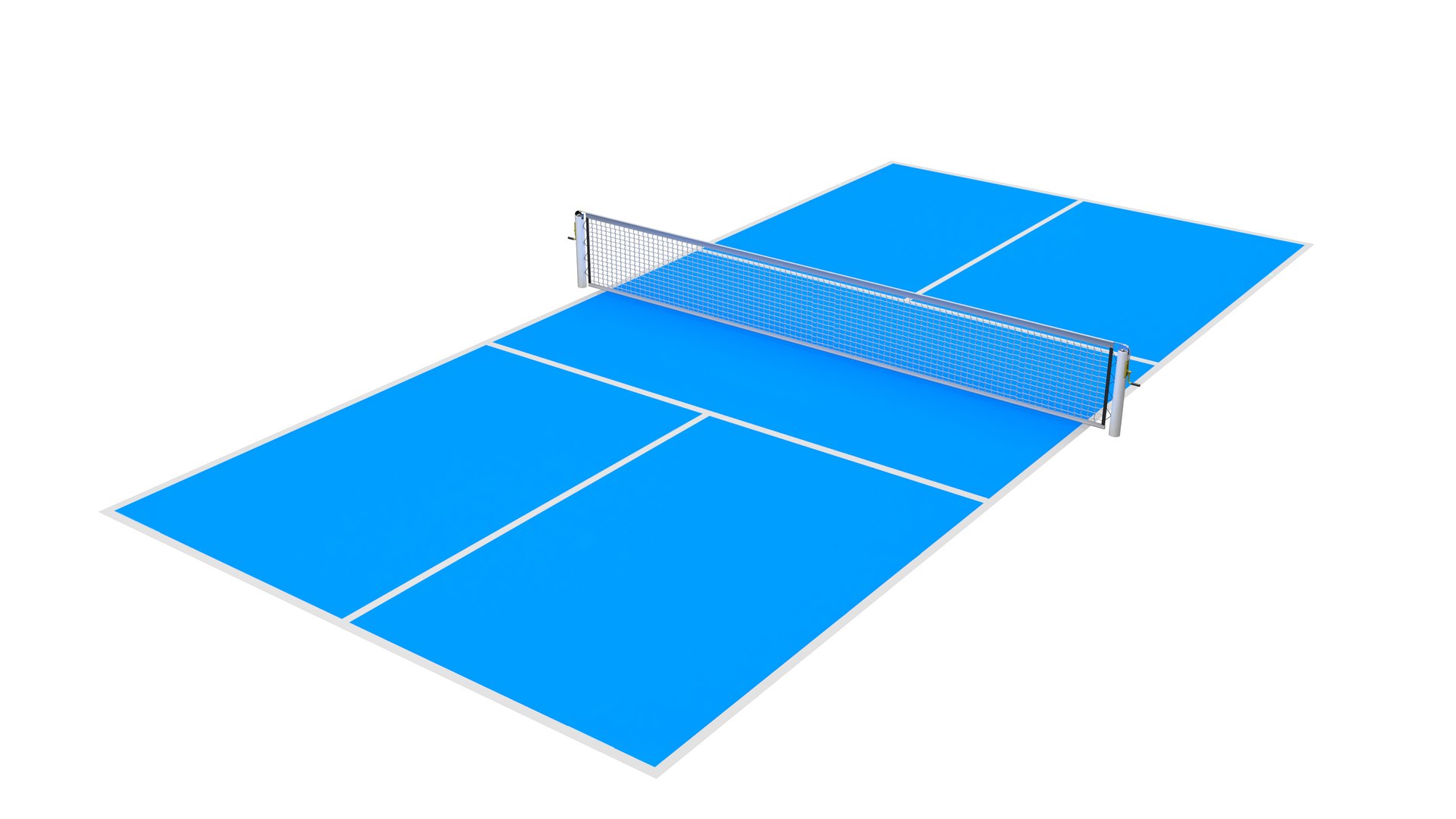 Pickleball Court 3D Model - TurboSquid 2365450