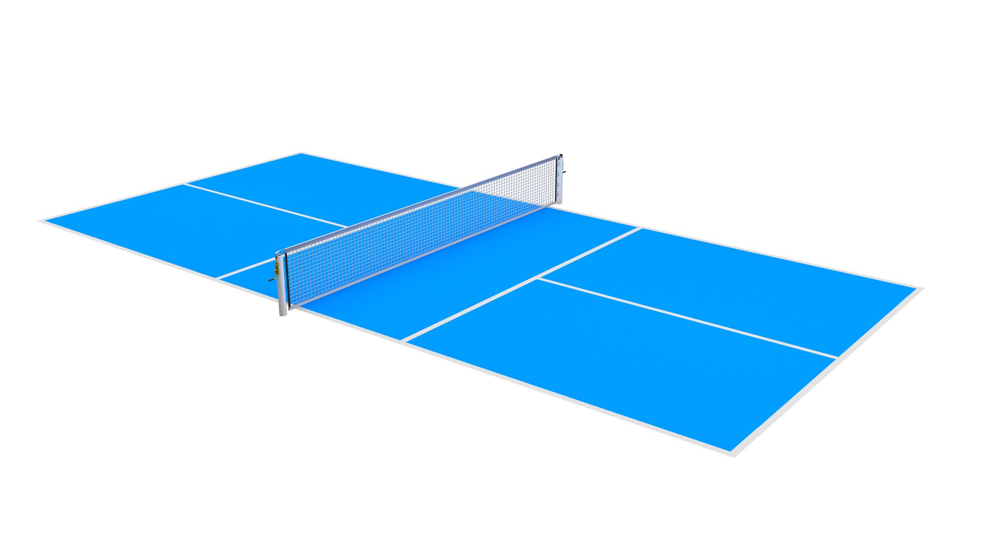 Pickleball Court 3D Model - TurboSquid 2365450