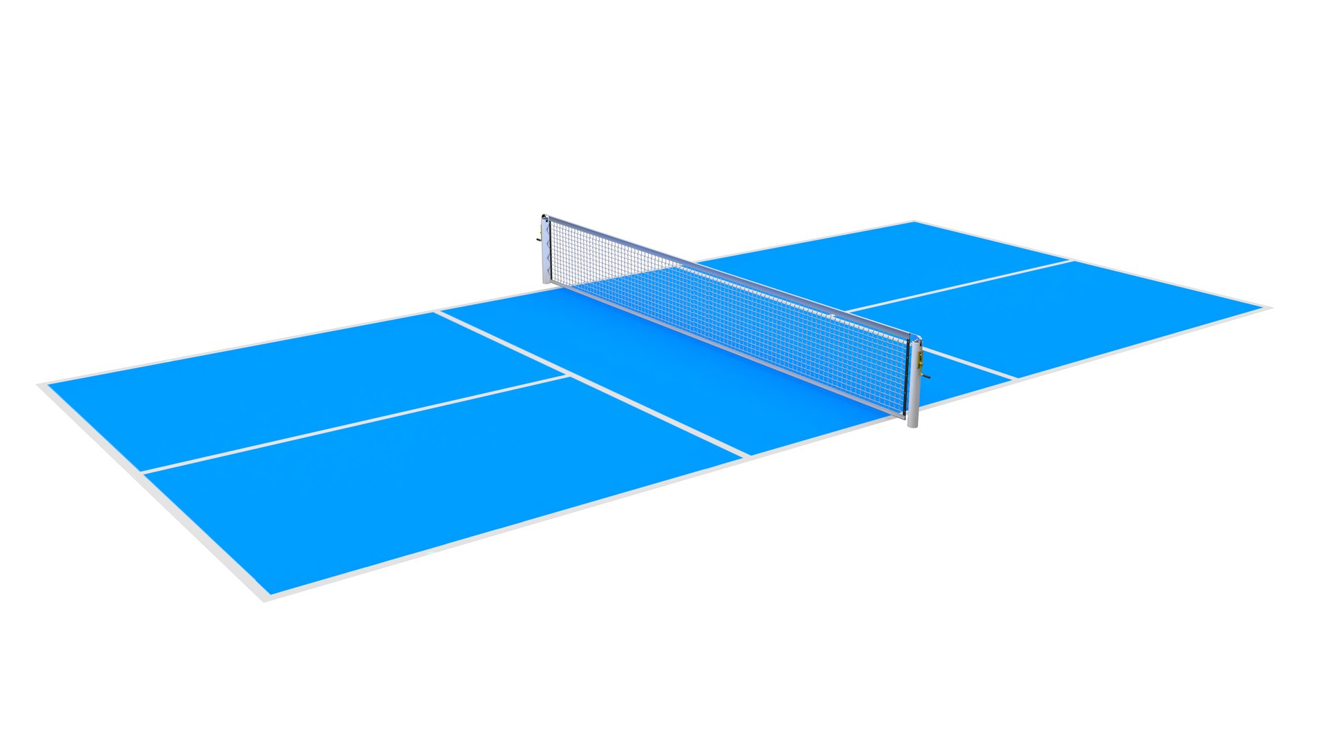 Pickleball Court 3D Model - TurboSquid 2365450
