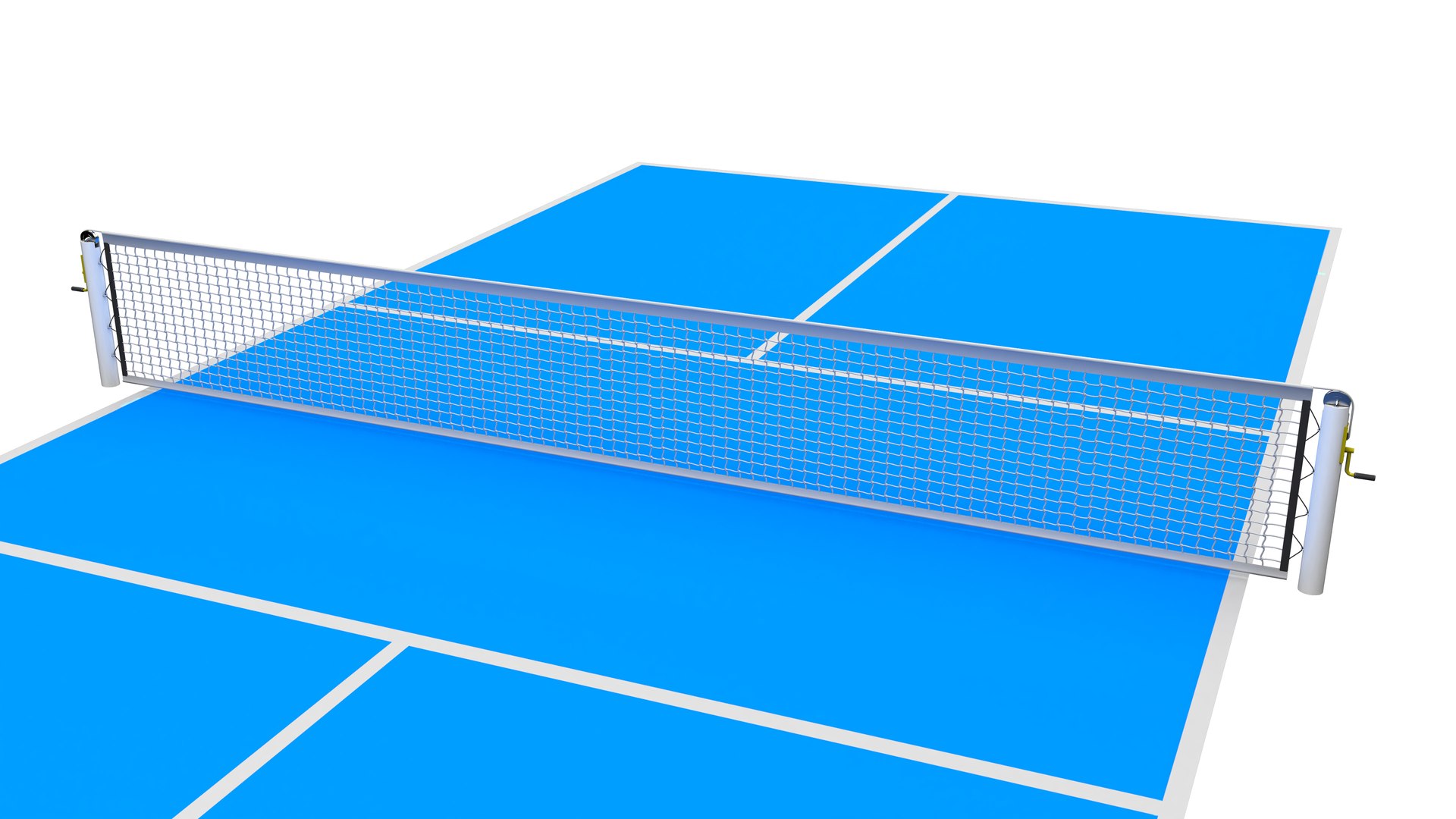 Pickleball Court 3D Model - TurboSquid 2365450