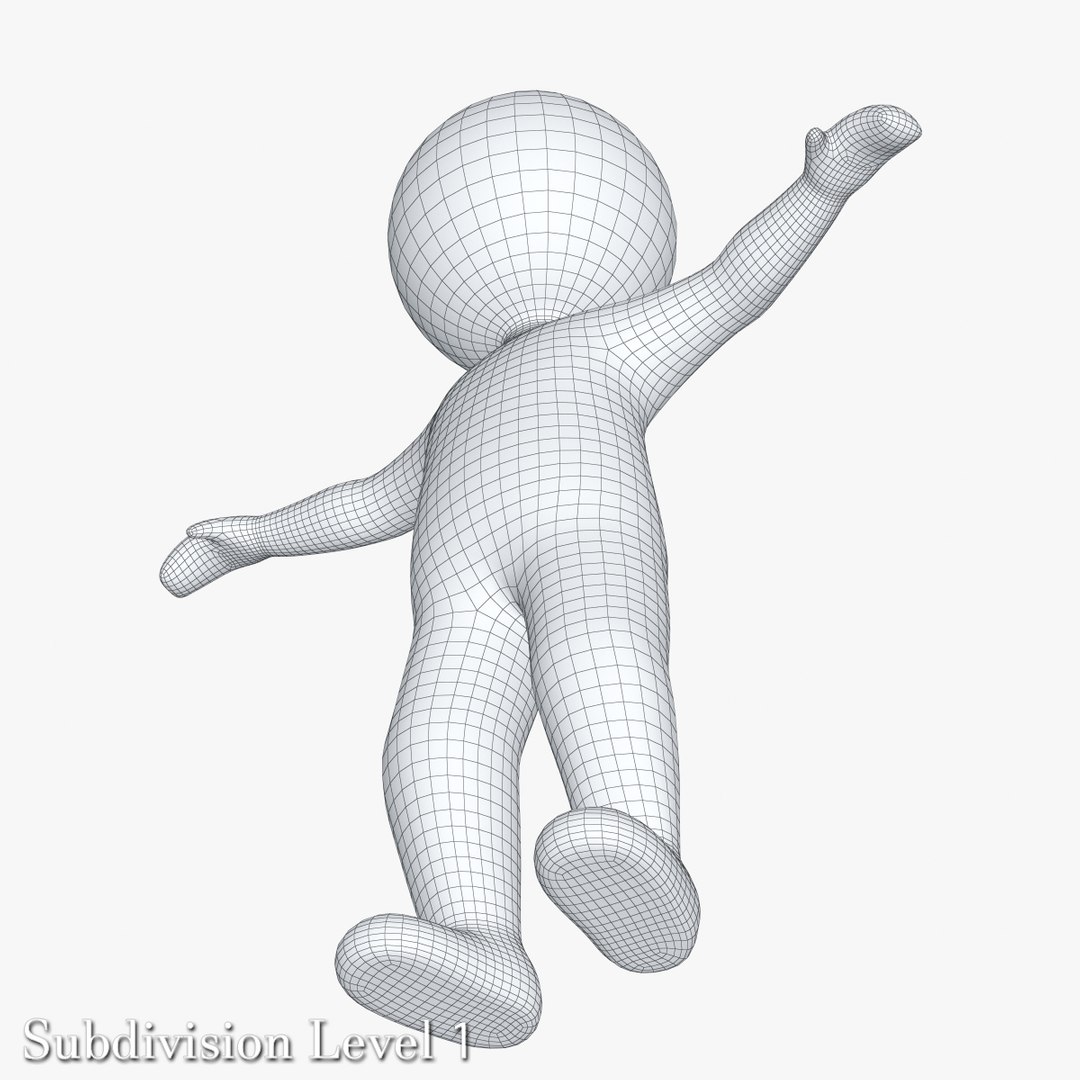 3ds Max Stickman Character Rigged Biped