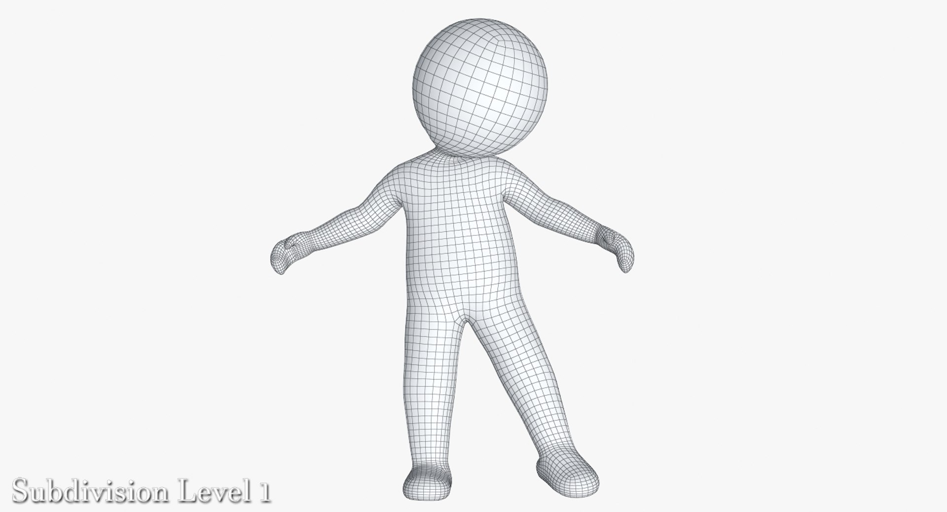3ds Max Stickman Character Rigged Biped