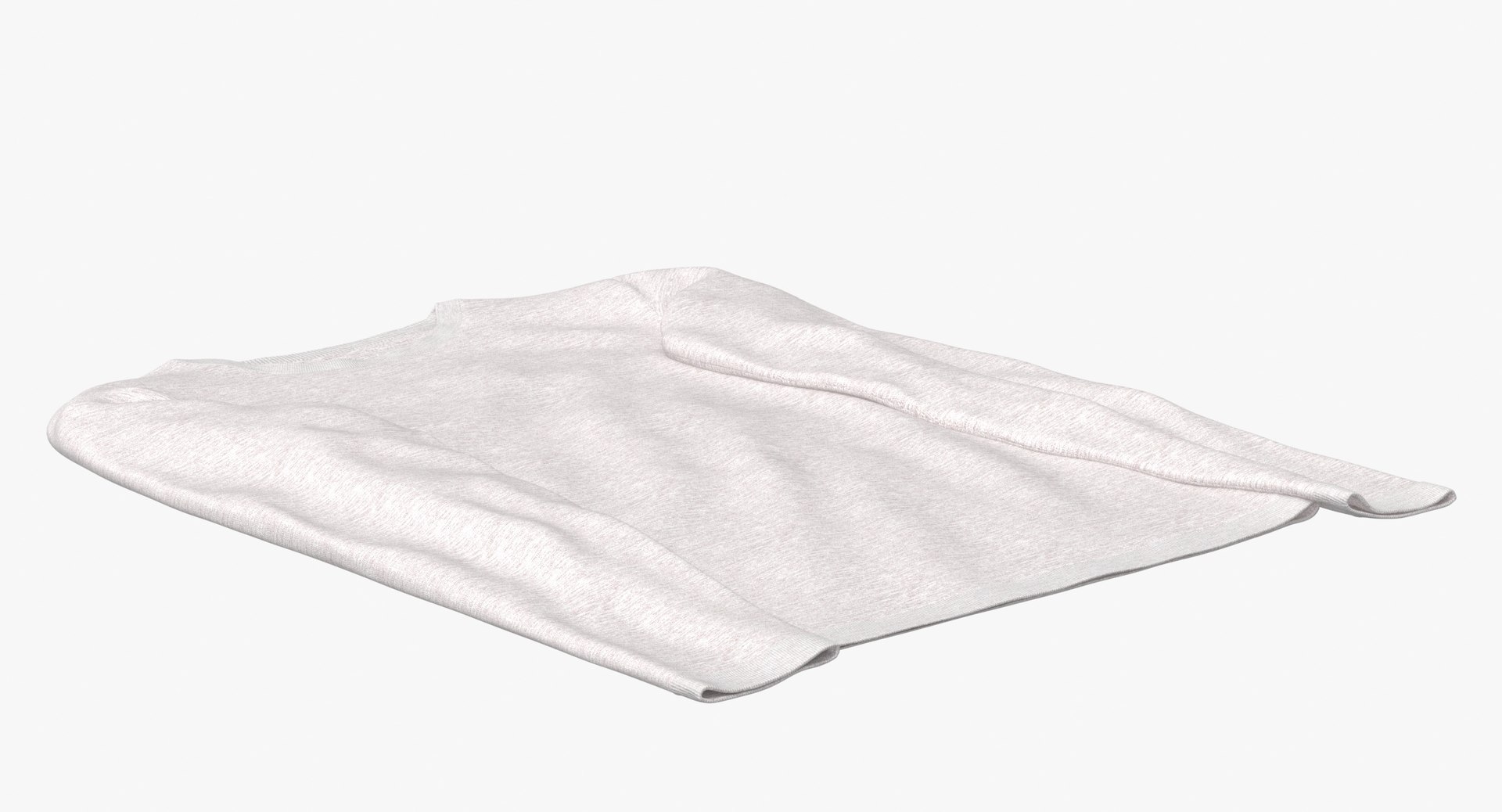 3D Long Sleeve Flat Male Crew Neck Pose 02 White Blank And Branded ...